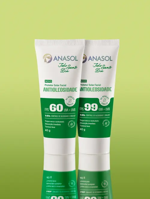 Anasol protetor solar facial todo santo dia - antioleosidade fps 60 – 40g