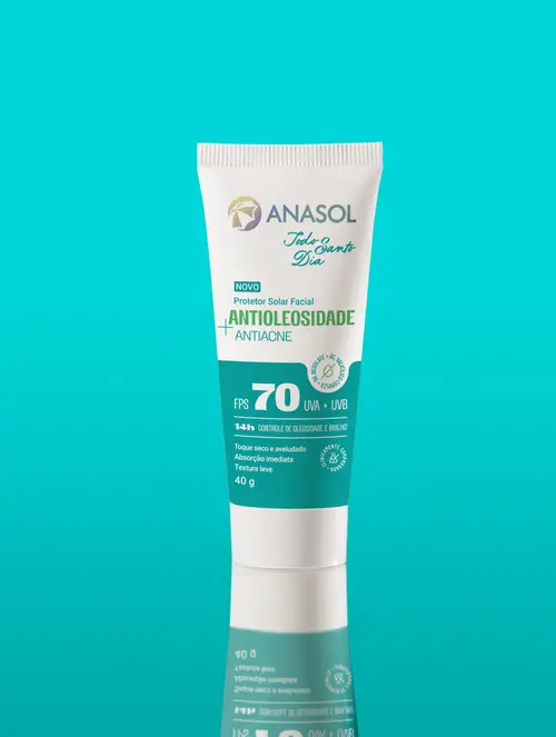Anasol protetor solar facial todo santo dia - antioleosidade antiacne ...