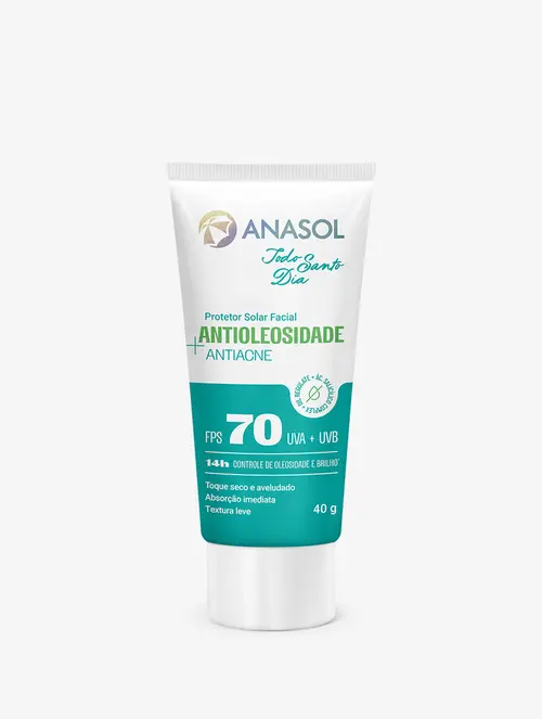 Anasol protetor solar facial todo santo dia - antioleosidade antiacne ...