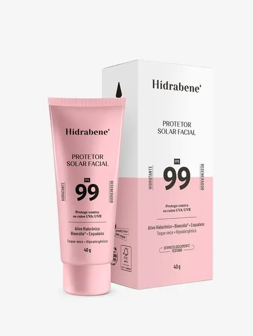 Protetor solar facial fps 99 - Protetor solar facial fps 99 - HIDRABENE