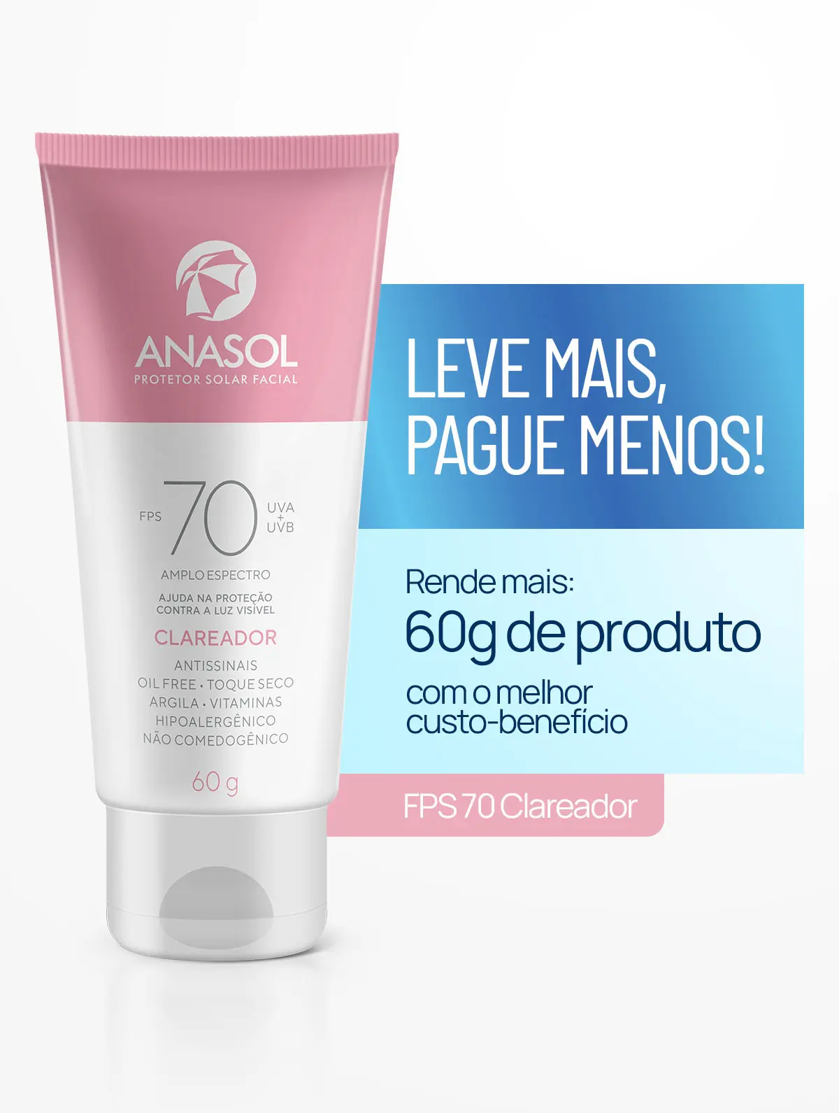 Anasol protetor solar facial fps 70 clareador - Anasol protetor solar ...